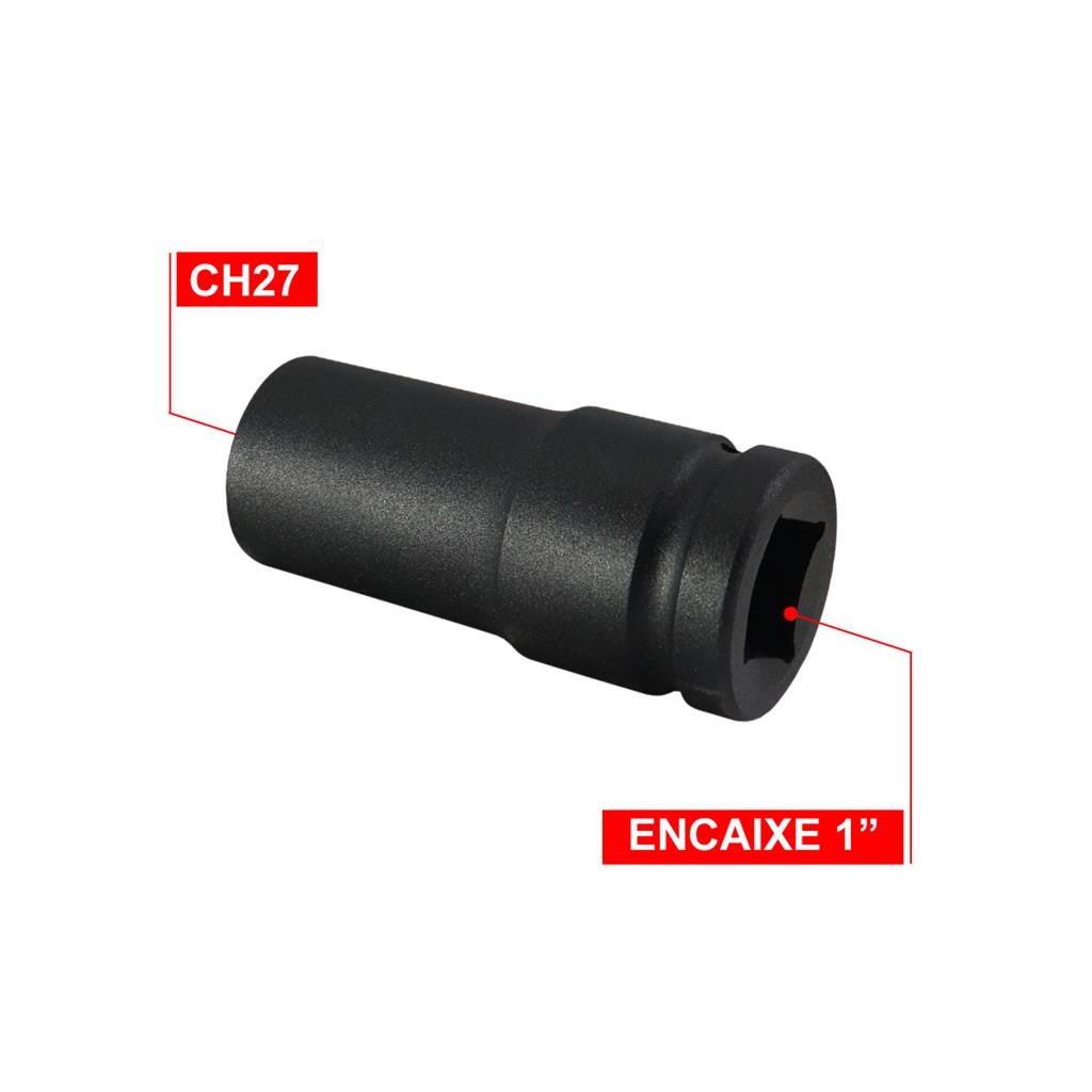 Soquete Chave Impacto 1 Polegada Longo - 27mm 30mm 32mm 33mm é na ...