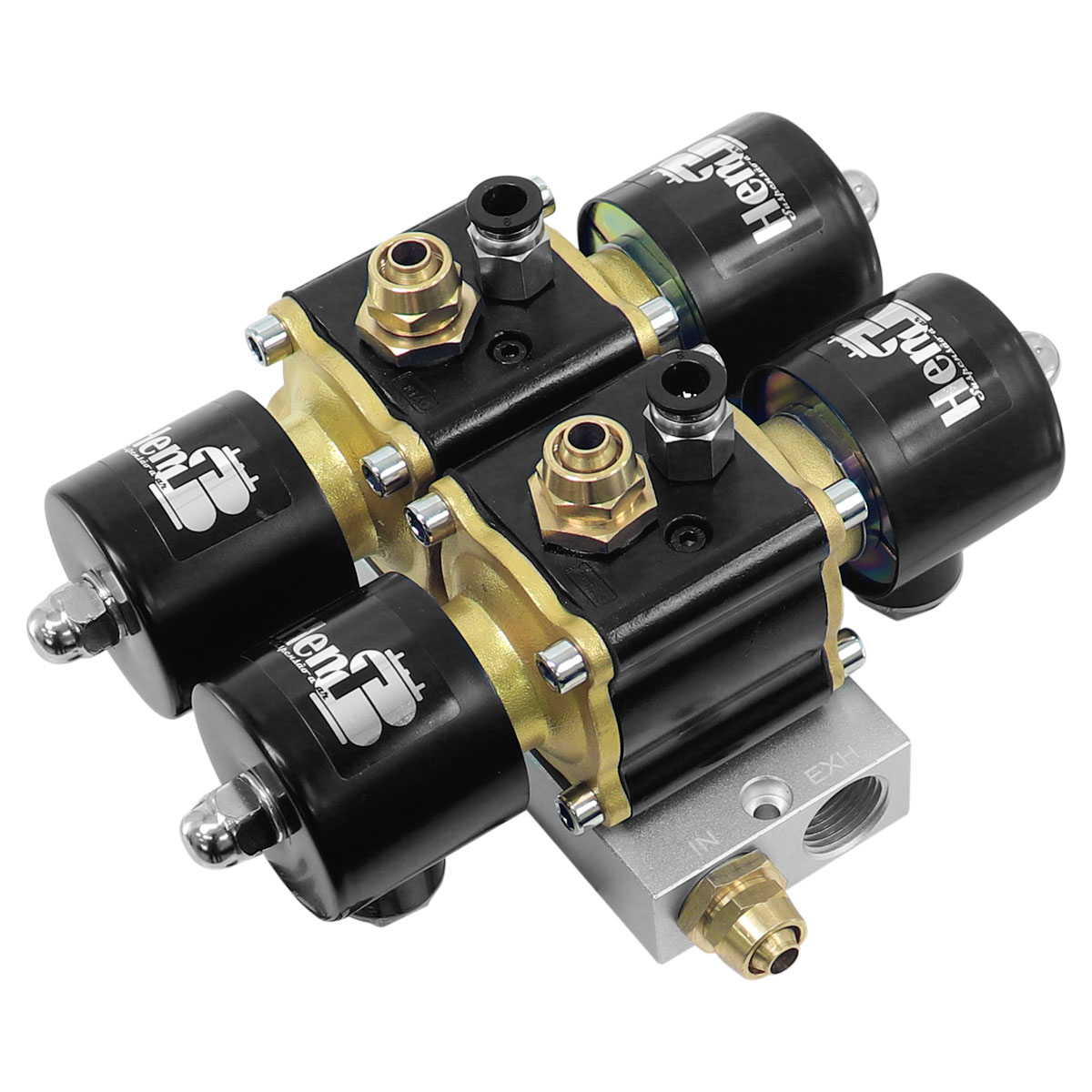BLOCO DE 4 VALVULAS 1/2" SUSPENSAO A AR E CONEXÕES - Hent automotivos é ...