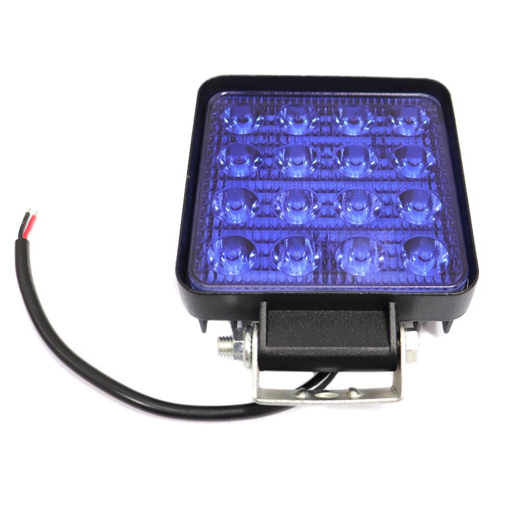 Farol 16 Led Bivolt Quadrado 48W Azul é na Trucão Auto Peças. Compre em ...