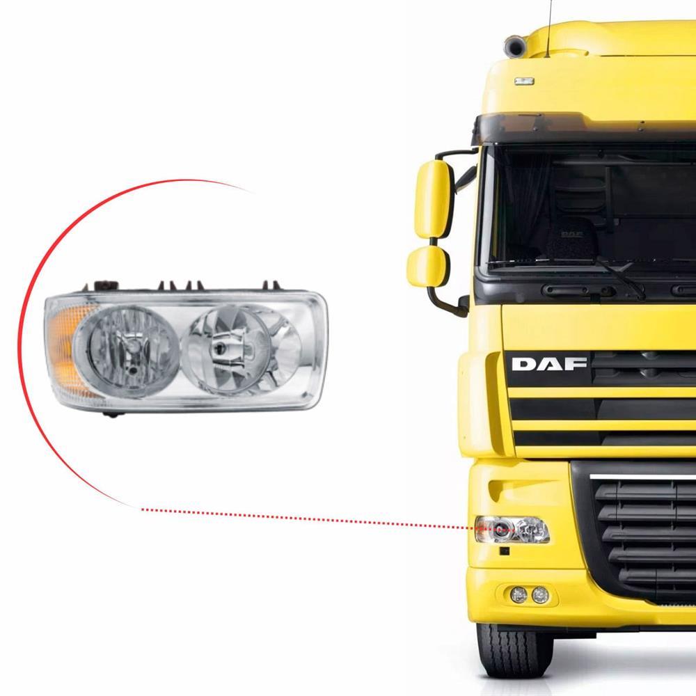 Farol Principal Daf Xf Cf L/D 1743685 / 1641743 é na Trucão Auto Peças ...