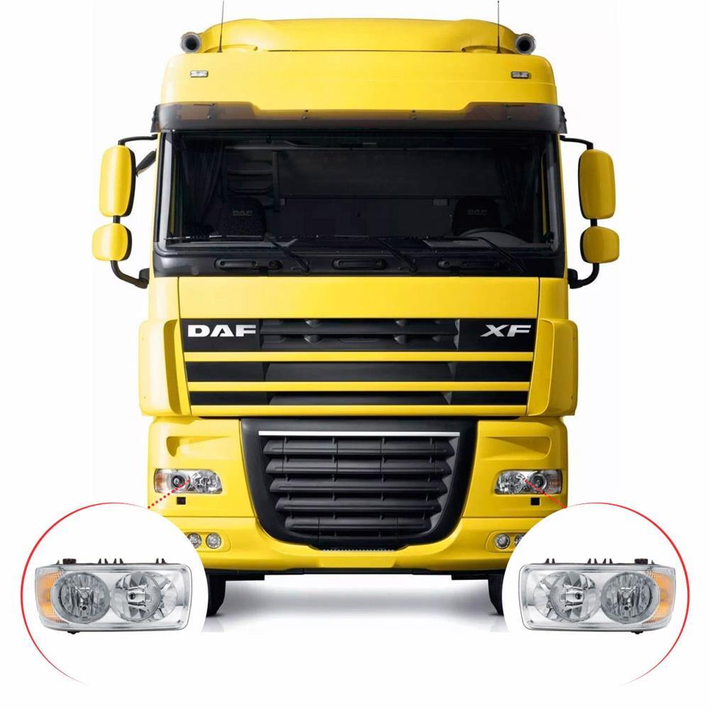 Farol Principal Daf Xf Cf Par 1743685/1641743 - 1743684/1641742 é na ...